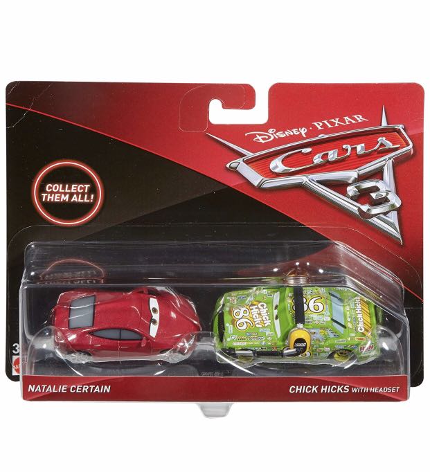 Disney/Pixar Cars 3 Natalie Certain and Chick Hicks with Headset Die ...