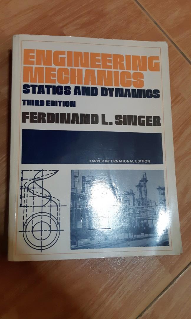 Engineering mechanics statics and dynamics 3rd ed by singer, Hobbies & Toys, Books & Magazines ...