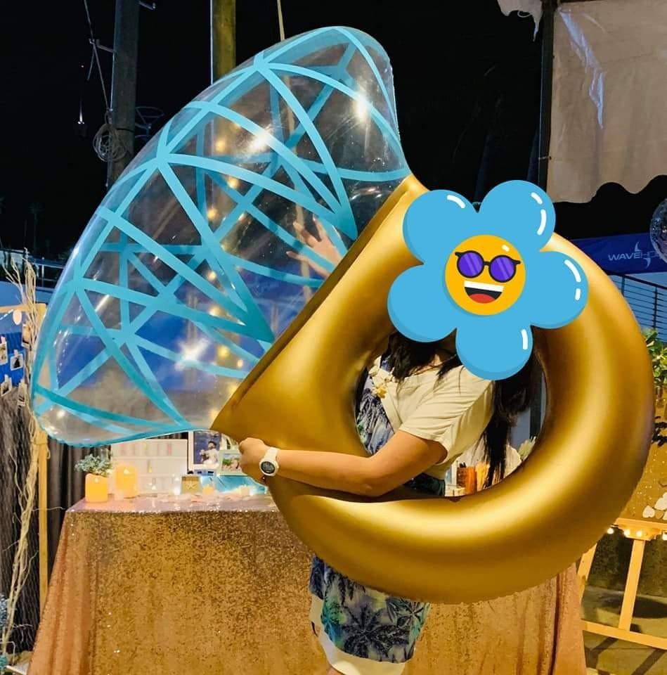 Giant diamond ring float, Everything Else on Carousell