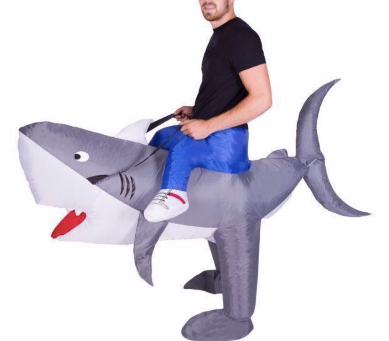 Halloween shark inflatable costume mascot, Hobbies & Toys, Toys & Games ...