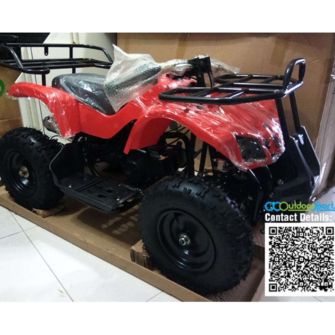 Kids Mini ATV - All-Terrain Vehicle 49cc Red Color, Motorbikes on Carousell
