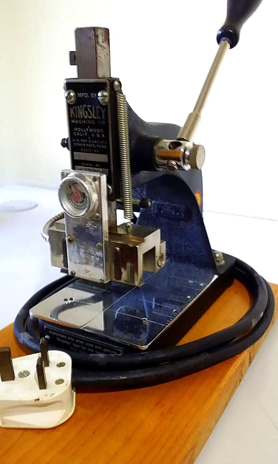 Kingsley hot stamping machine, Hobbies & Toys, Stationery & Craft ...