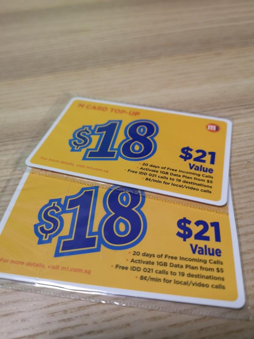 M1 Top-up Card for sale, Mobile Phones & Gadgets, Mobile & Gadget ...