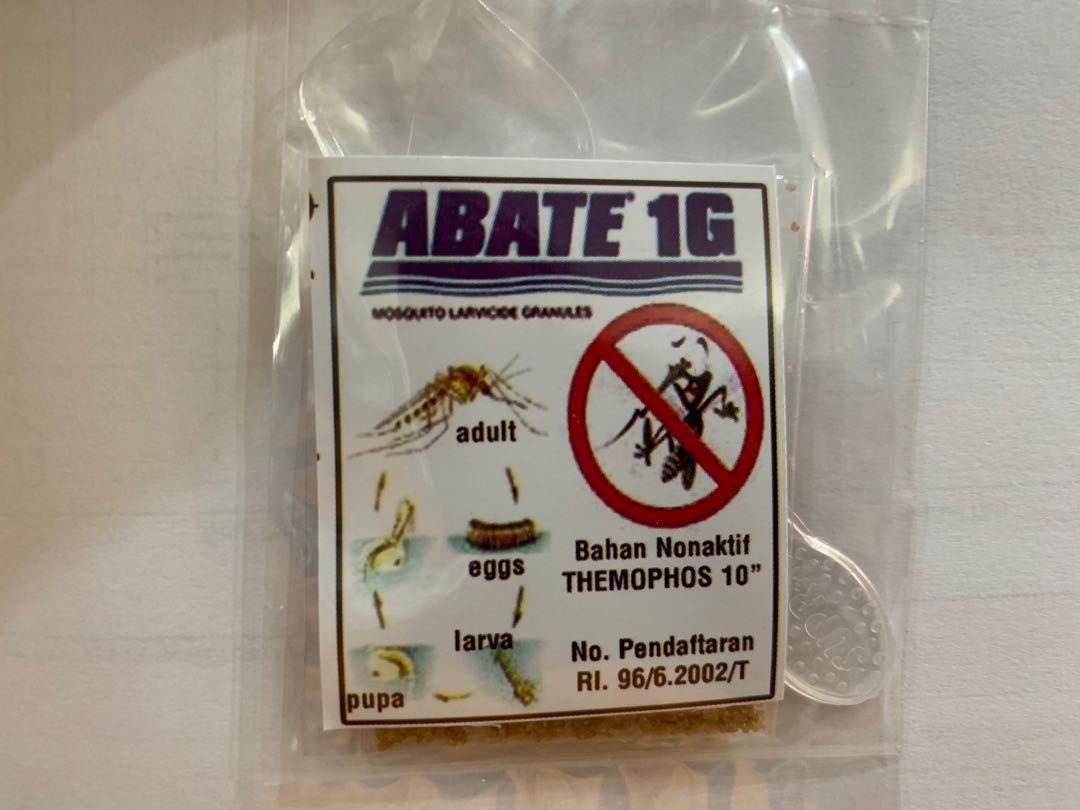 NEW! Abate 1g (Mosquito Lavicide Granules) for Water Tank, Fish Tank ...