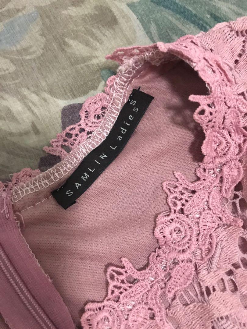 Old rose colored dress, Women's Fashion, Dresses & Sets, Dresses on ...