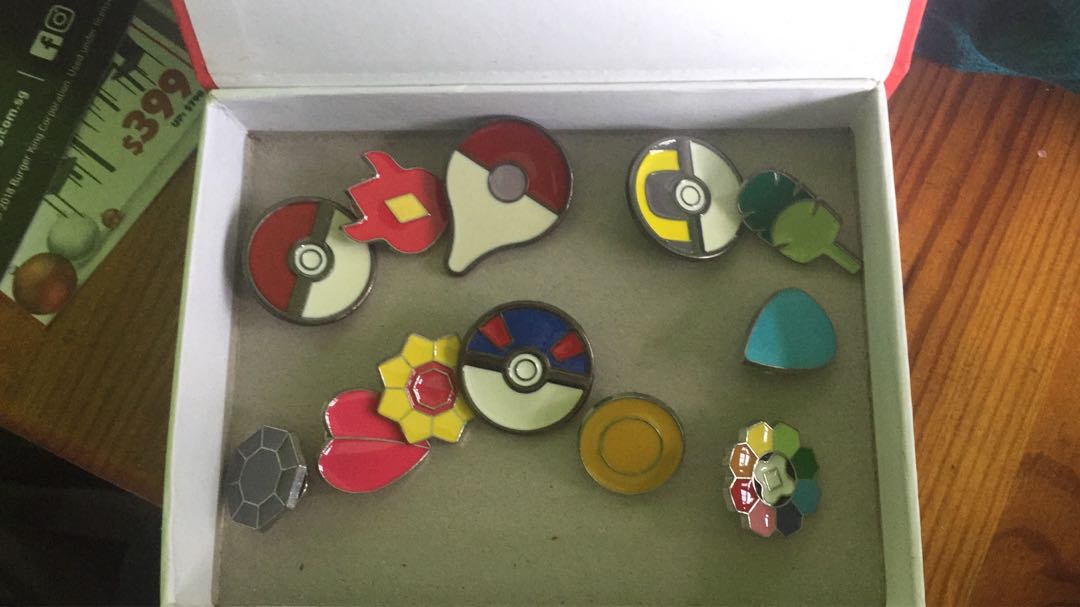 Pokemon badges, Hobbies & Toys, Toys & Games on Carousell