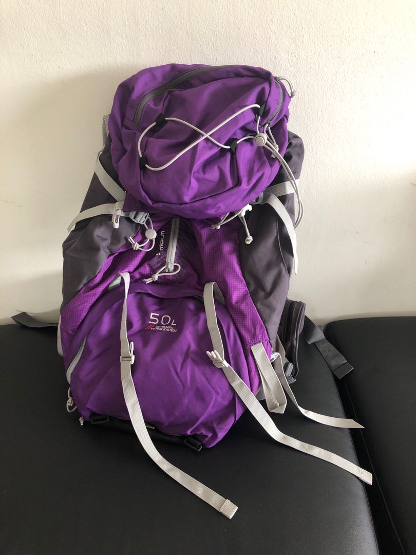 Quechua 50L backpack, Sports Equipment, Hiking & Camping on Carousell