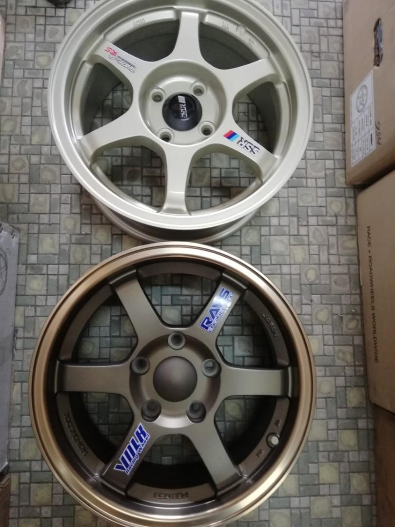 RIM TE37 / CE28 ORI & COPY 5 LUBANG, Auto Accessories on Carousell