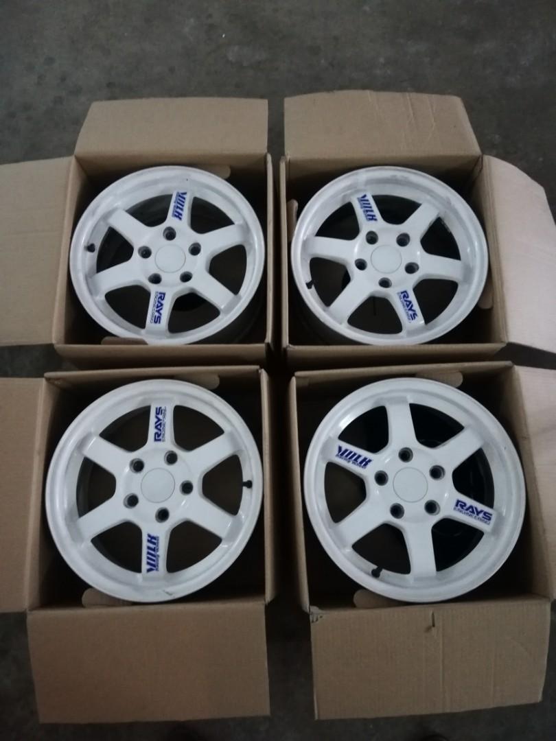 RIM TE37 / CE28 ORI & COPY 5 LUBANG, Auto Accessories on Carousell