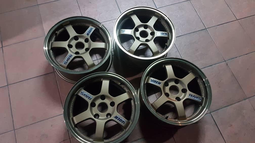 RIM TE37 / CE28 ORI & COPY 5 LUBANG, Auto Accessories on Carousell