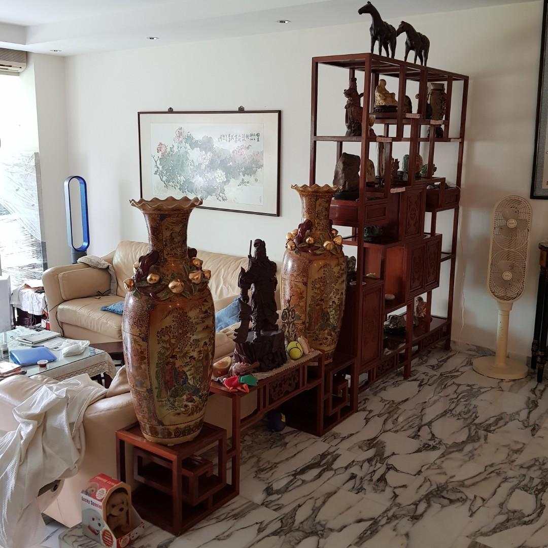 Rosewood display unit, Furniture & Home Living, Furniture, Shelves ...