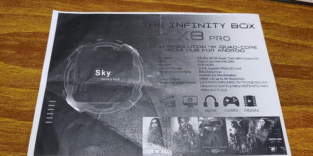 TV box / Sky Media Hub X8 pro High resolution (Android TV), TV & Home Appliances, TV ...