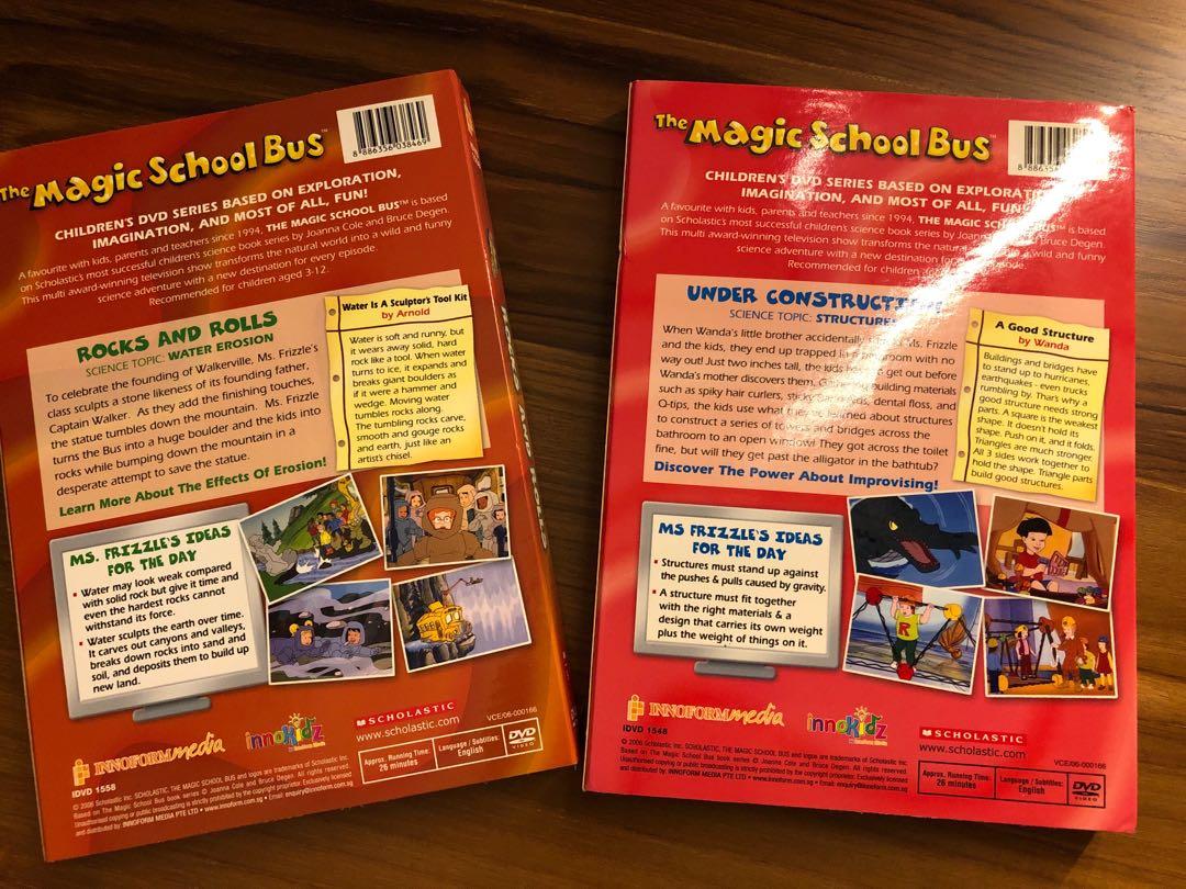 The Magic School Bus DVDs “Rocks and Rolls” and “Under Construction ...