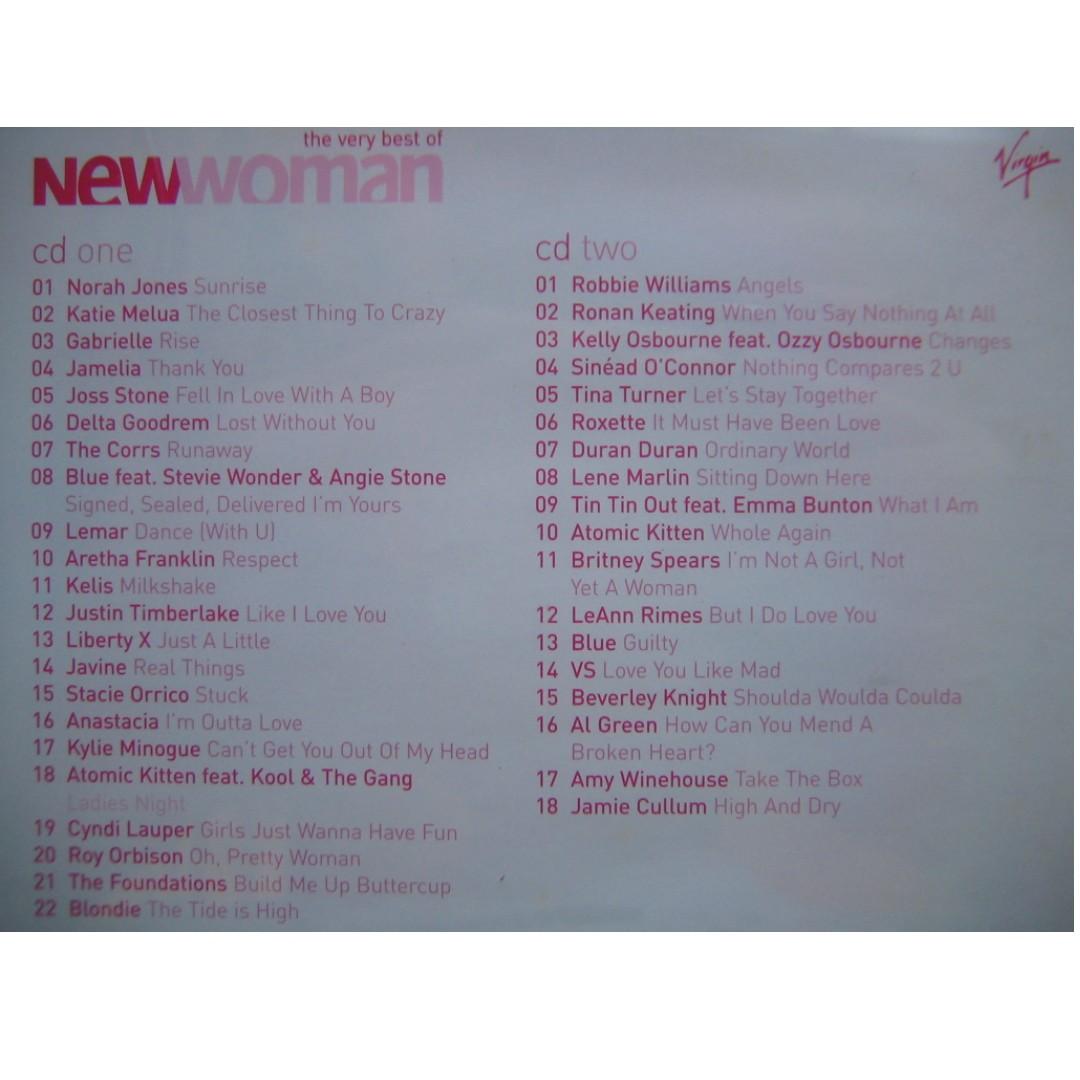 The Very Best Of New Woman CD (Norah Jones, The Corrs, Stevie Wonder ...