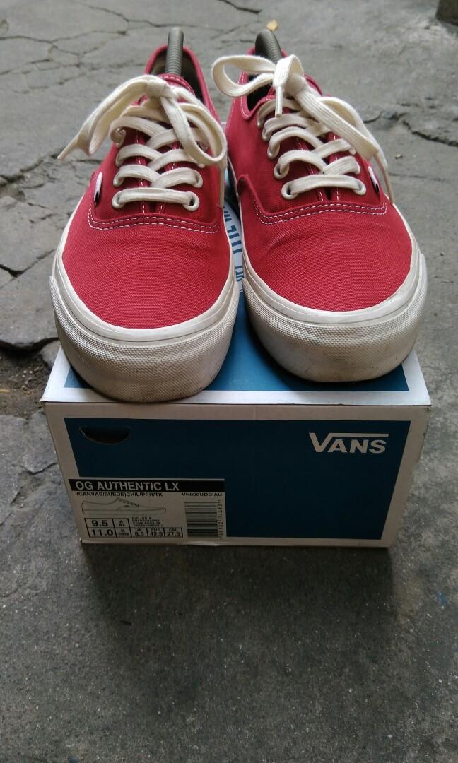 Vans Vault Red Chili, Men's Fashion, Footwear, Sneakers on Carousell