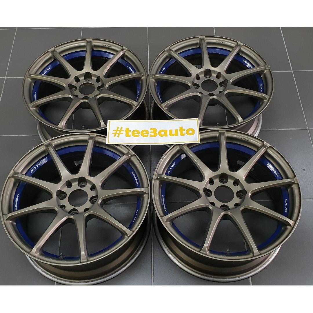 WedsSport SA70 16 7jj off 38 4H 100 Ori JAPAN, Auto Accessories on ...