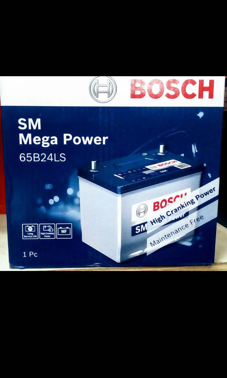 Bosch Mega Power 65B24L Car Battery, Car Accessories, Accessories on ...
