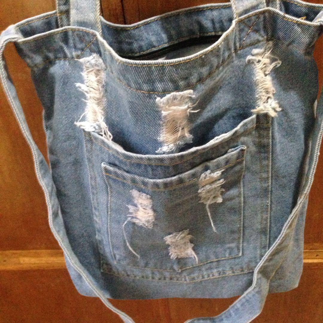 brandnew Tattered bag, Women's Fashion, Bags & Wallets, Cross-body Bags ...