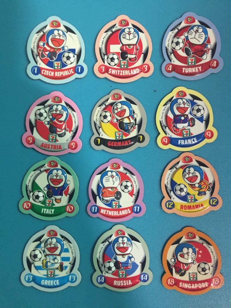 Doraemon different country Magnet - 2008 Euro Stars by 7-Eleven ...