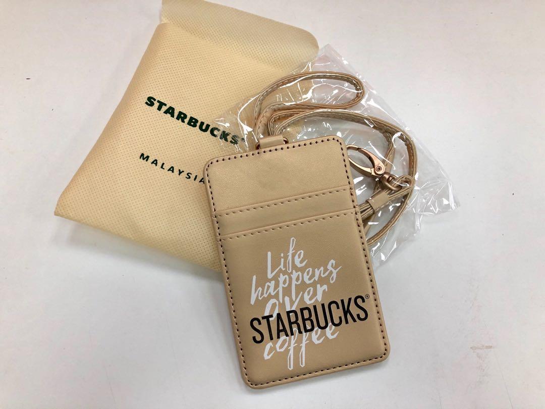 LIMITED EDITION Starbucks Card Holder with Lanyard, Women's Fashion ...