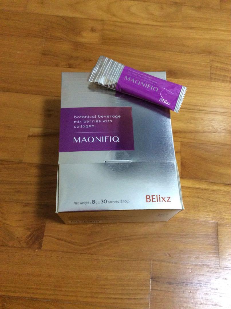 MAQNIFIQ Botanical Beverage Mix Berries with Collagen, Health ...
