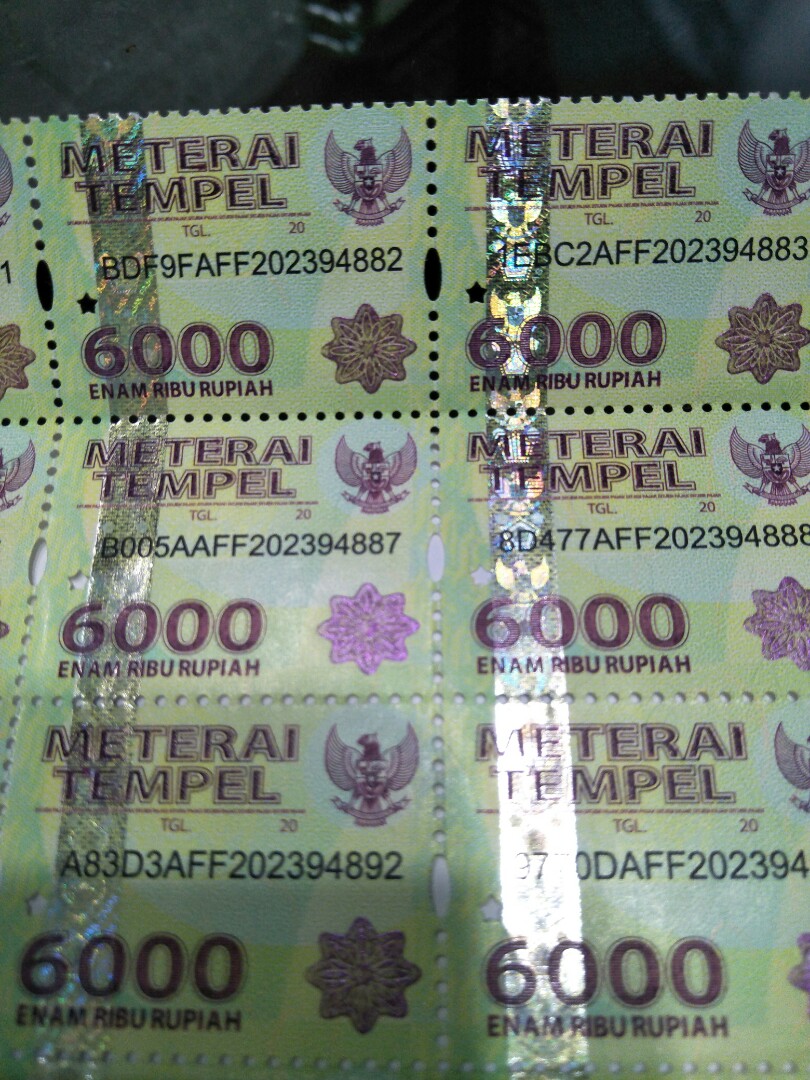 Meterai Tempel 6000, Everything Else on Carousell