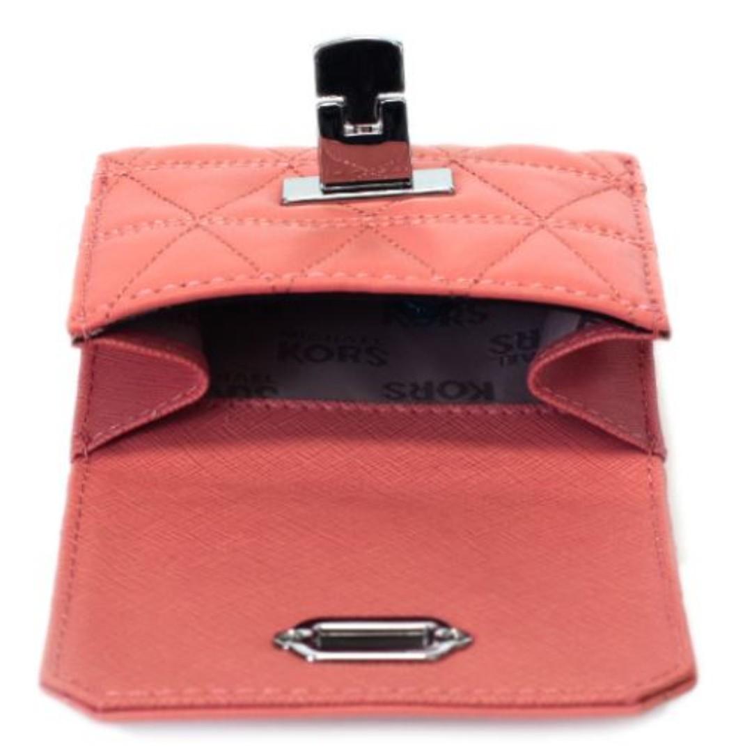 Michael Kors trifold coin case wallet (peach), Women's Fashion, Bags ...