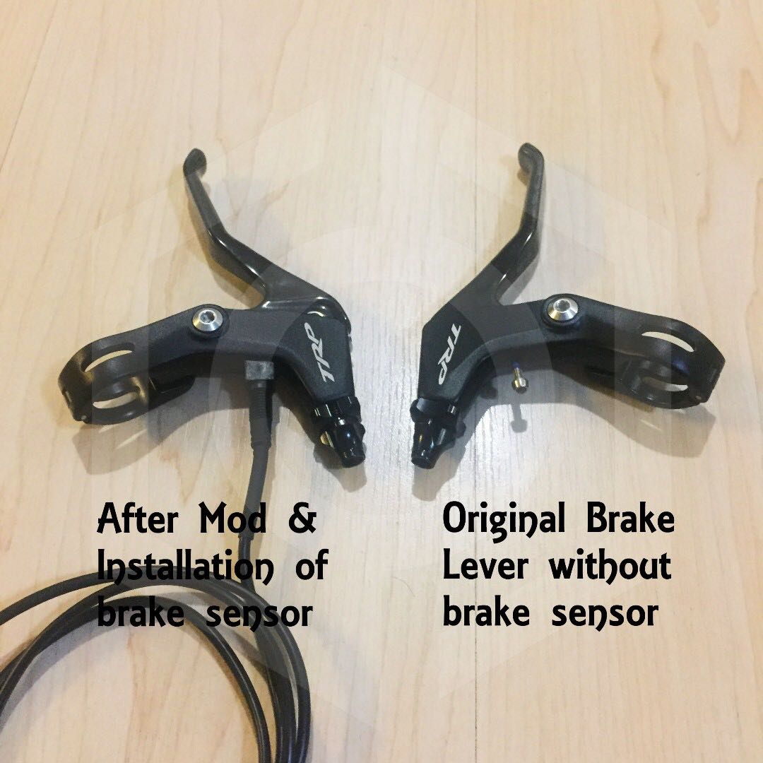 Mod & Install Brake Sensor Switch with 2 Wire Cable to any Brake Lever ...
