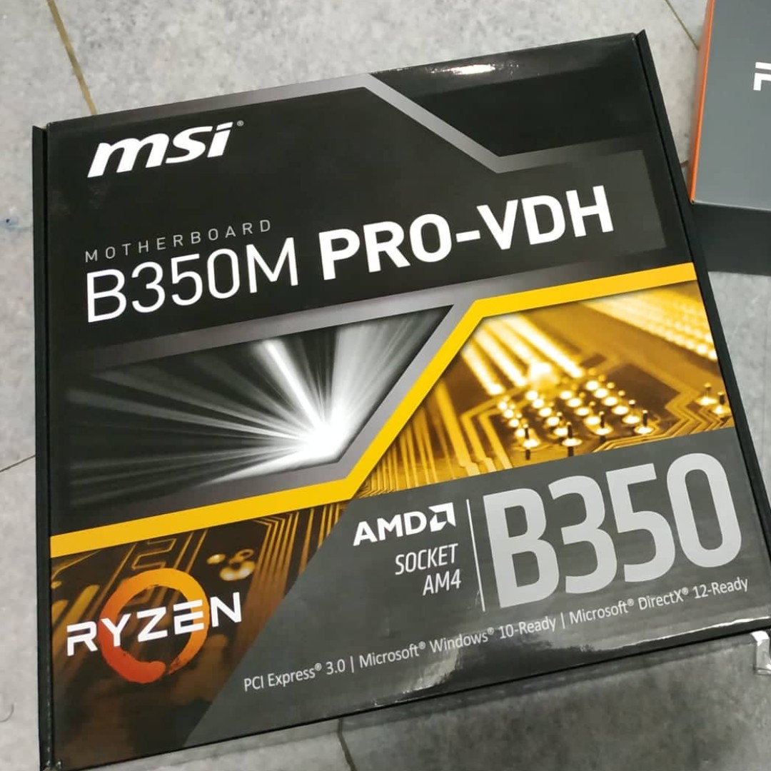MSI B350M Pro-VDH MATX Motherboard *Please description*, Computers & Tech, Parts & Accessories ...