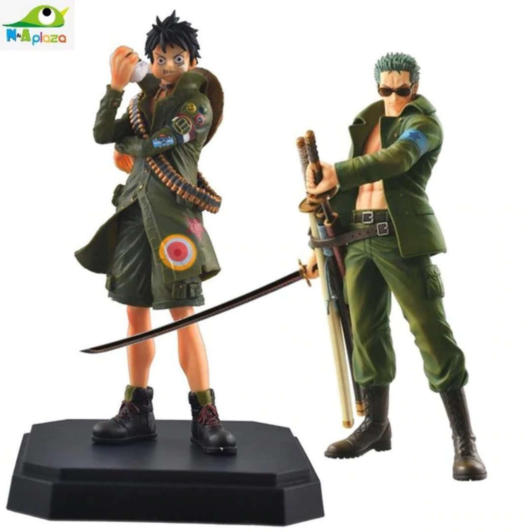 One Piece Military Kuji Prize A & B - Luffy & Zoro, Hobbies & Toys ...
