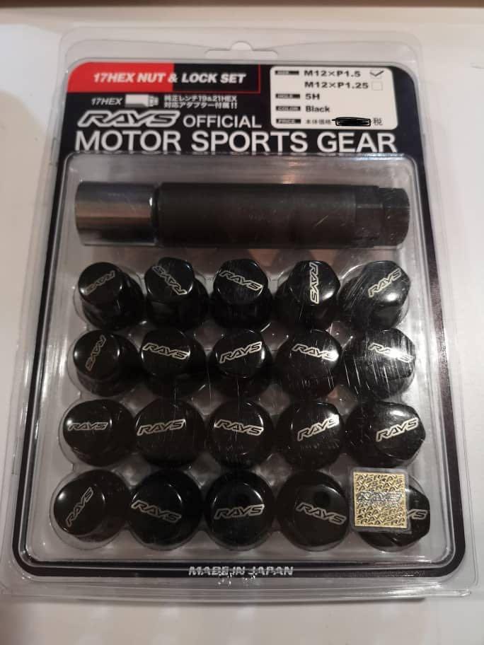 Original Racing nut RAYs, Auto Accessories on Carousell