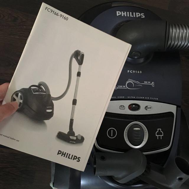 Philips Performer Vacuum cleaner with bag FC9160/01 2200W 500W suction ...