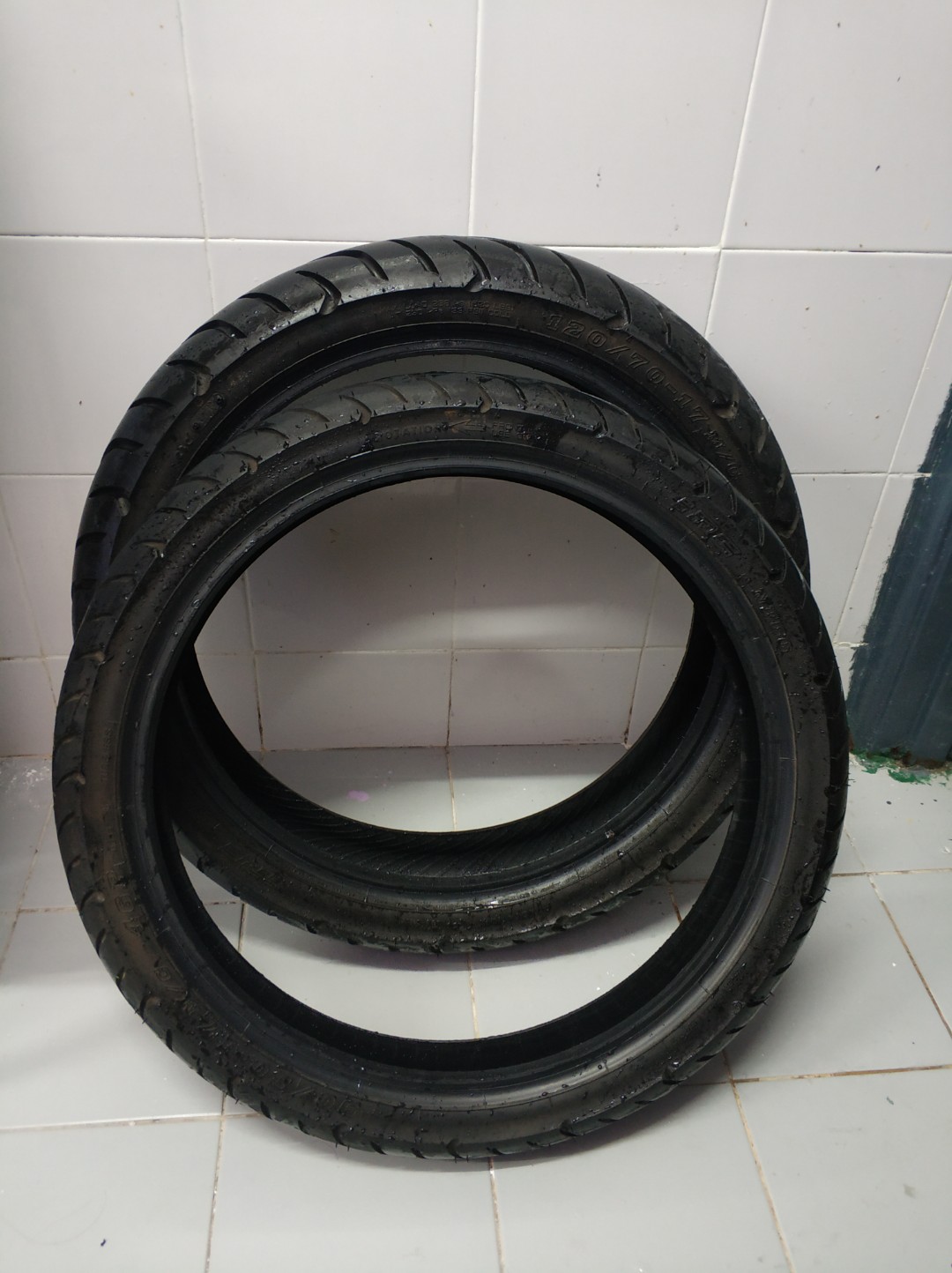 Tyre Standard Honda RS150 brand IRC, Motorbikes on Carousell