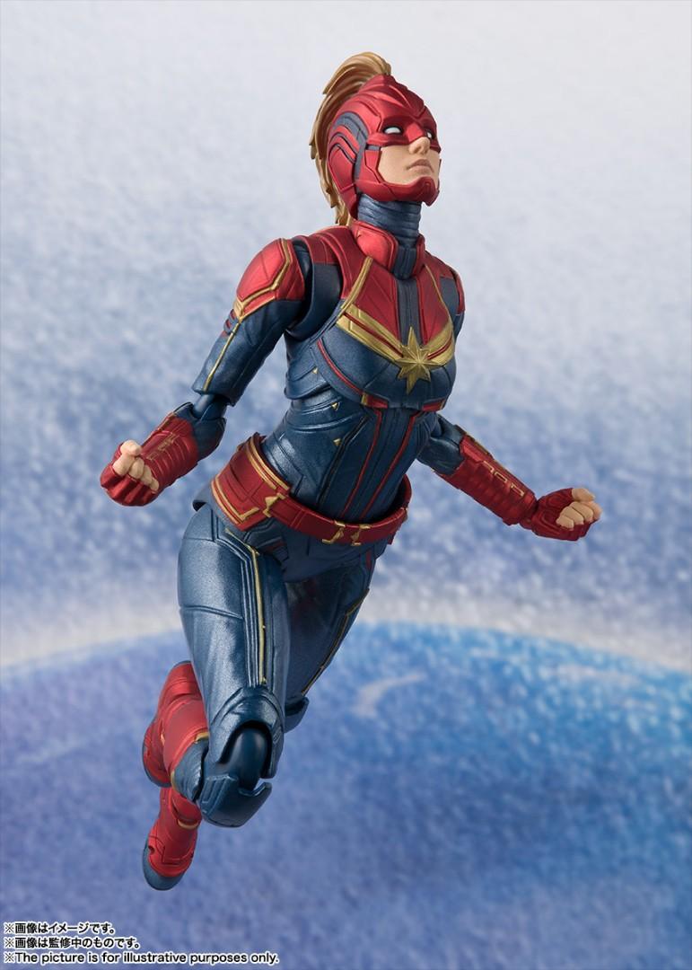 VERY RARE & HOT! *Pre-Order* Bandai Japan Marvel Captain Marvel S.H ...