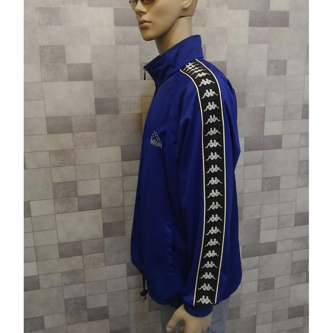 Vintage 90's RARE Blue Kappa Side Tape BIG Logo, Men's Fashion, Coats ...