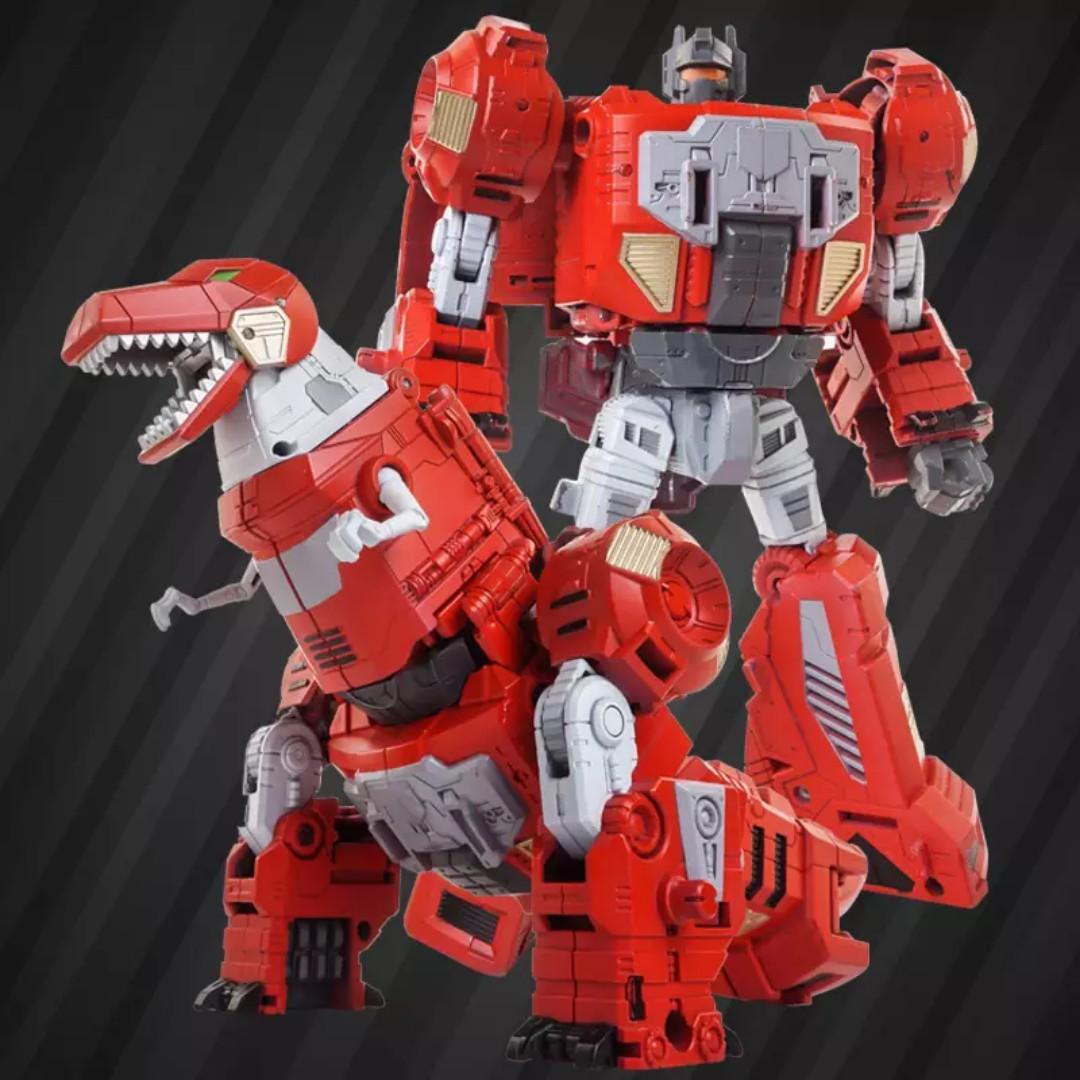 (PO) Volcanicus 5-in-1 combiner Dinobots Black Mamba BMB Dino Force ...