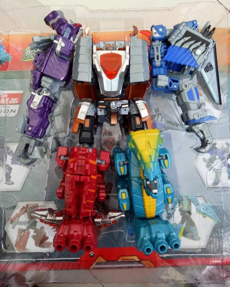 Volcanicus 5-in-1 combiner Dinobots Jin Jiang 5 colours, Hobbies & Toys ...