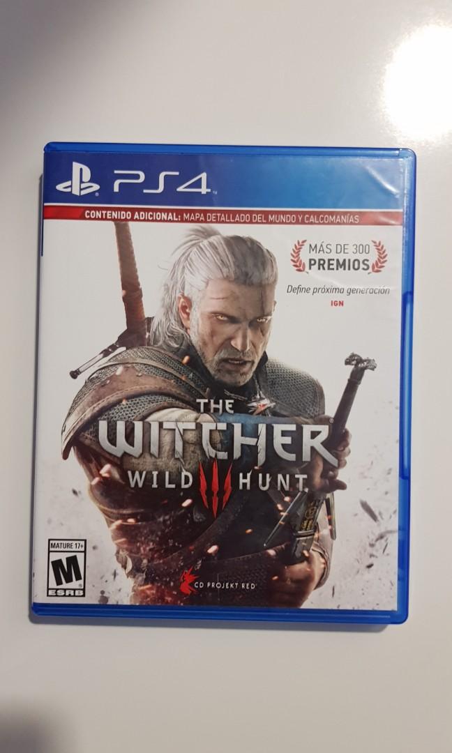 Witcher 3 with map- Region All, Video Gaming, Video Games, PlayStation ...