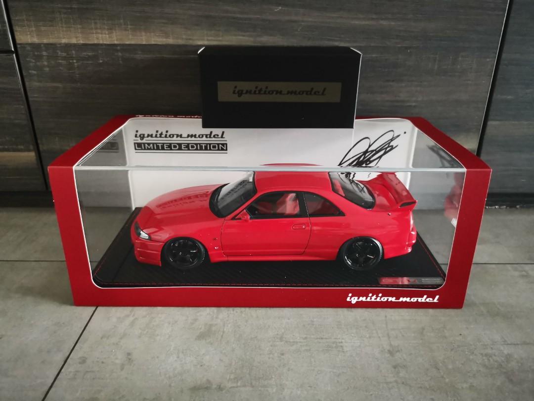 1/18 Ignition Model Nissan Skyline GT-R (R33) Matsuda Street (Wine Red ...