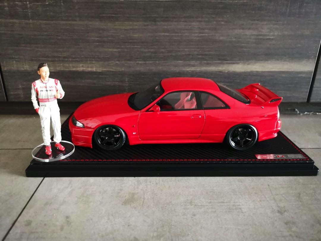 1/18 Ignition Model Nissan Skyline GT-R (R33) Matsuda Street (Wine Red ...