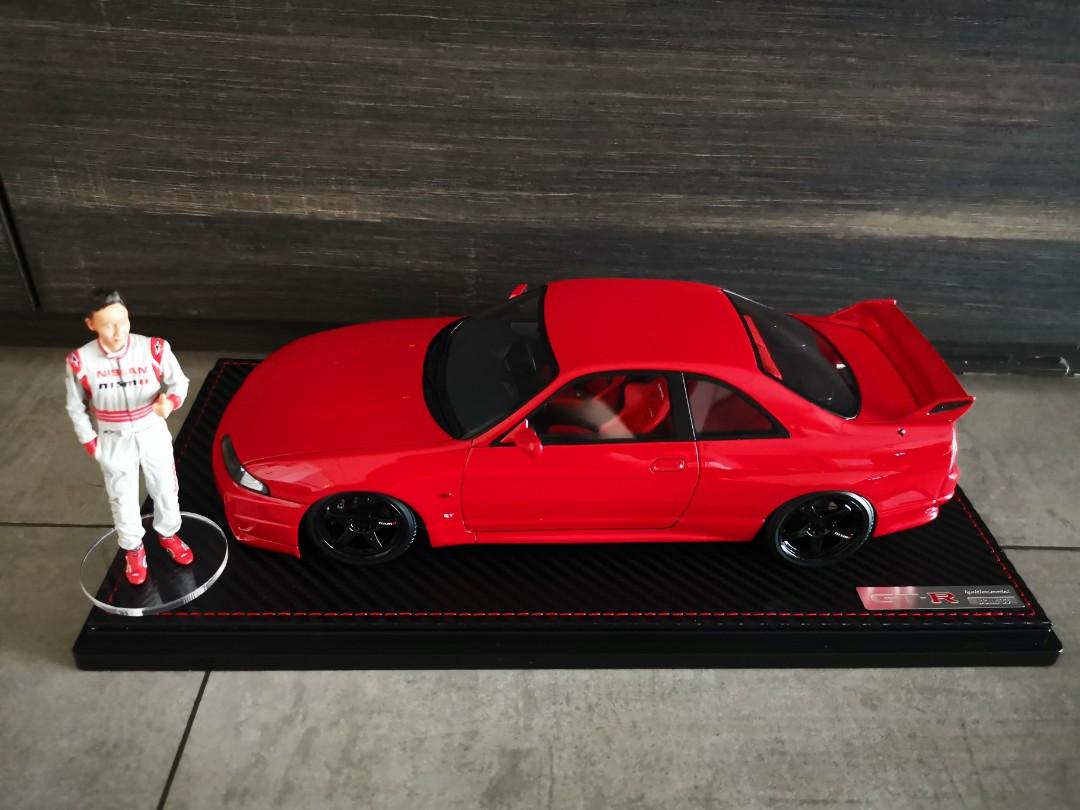 1/18 Ignition Model Nissan Skyline GT-R (R33) Matsuda Street (Wine Red ...