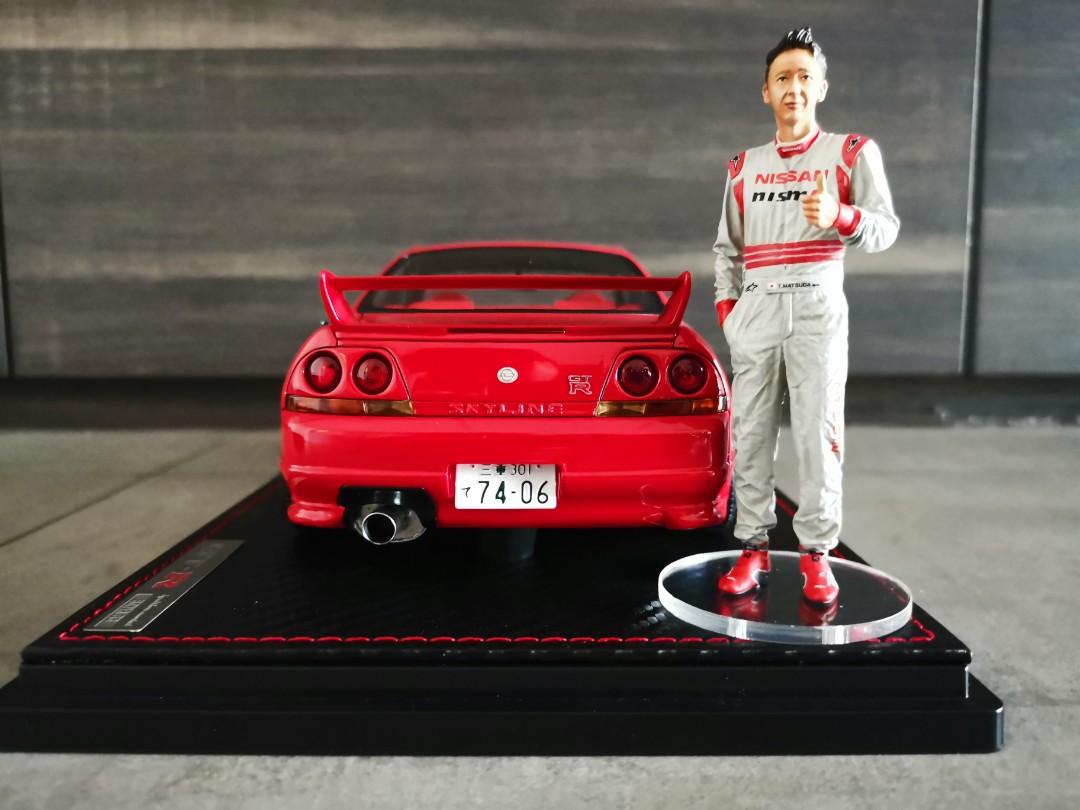 1/18 Ignition Model Nissan Skyline GT-R (R33) Matsuda Street (Wine Red ...