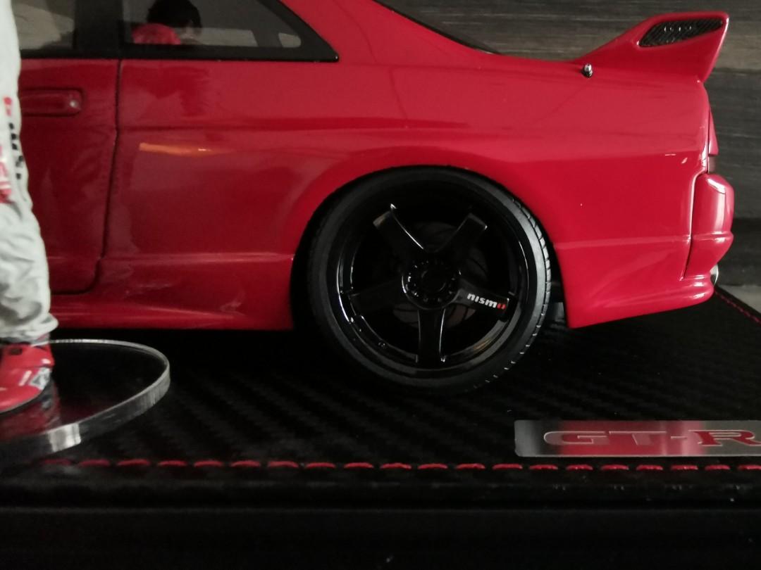 1/18 Ignition Model Nissan Skyline GT-R (R33) Matsuda Street (Wine Red ...