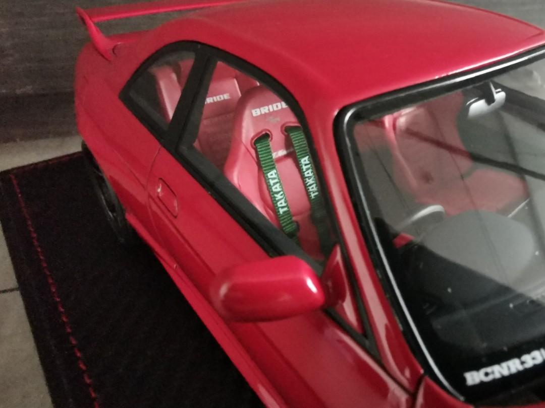 1/18 Ignition Model Nissan Skyline GT-R (R33) Matsuda Street (Wine Red ...