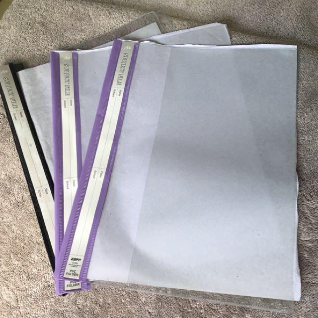 A4 Clear PVC Subject Files, Hobbies & Toys, Stationery & Craft ...