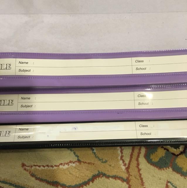 A4 Clear PVC Subject Files, Hobbies & Toys, Stationery & Craft ...