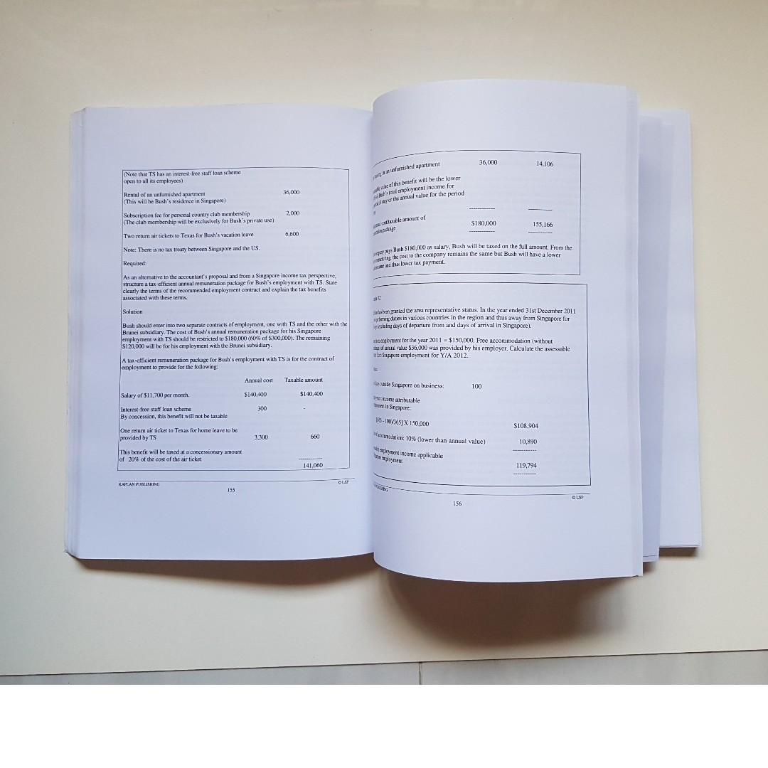 ACCA PAPER F6 SINGAPORE TAXATION SGP (TX), Hobbies & Toys, Books ...
