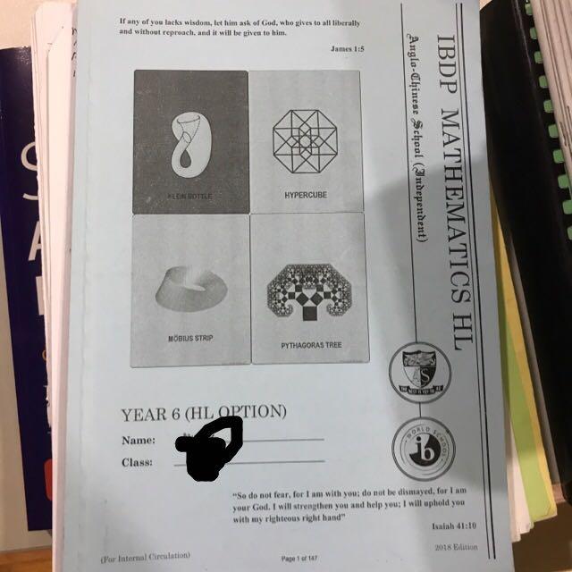 ACSI Math Guide HL IB Yr 5 & 6, Hobbies & Toys, Books & Magazines ...