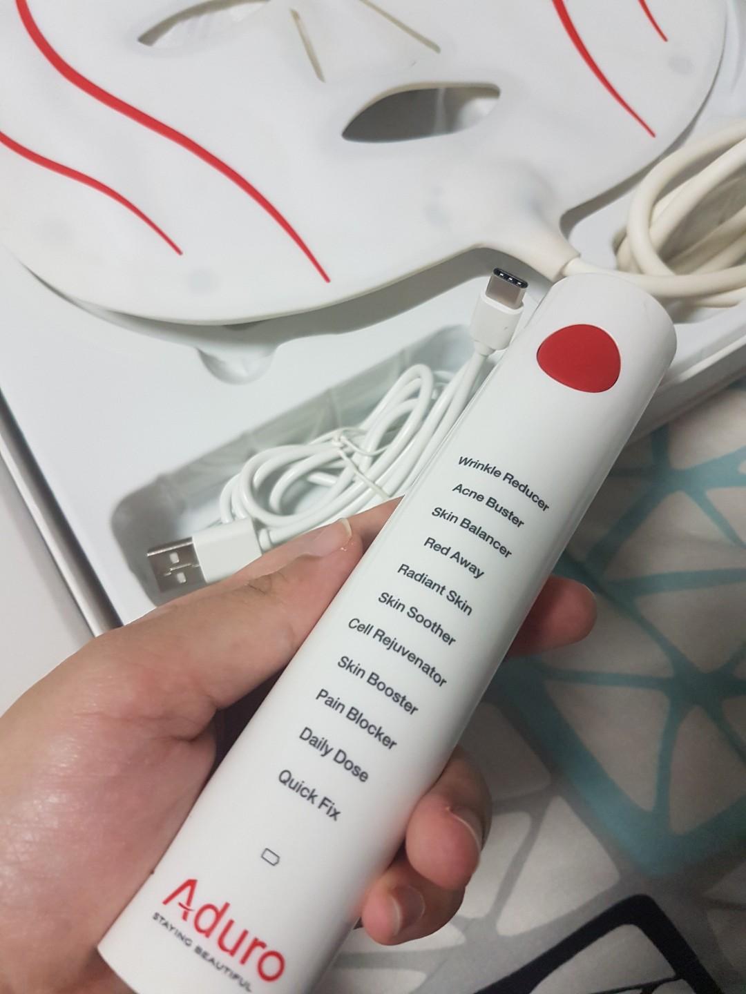 Aduro LED Mask, Health & Nutrition, Face Masks & Face Shields on Carousell