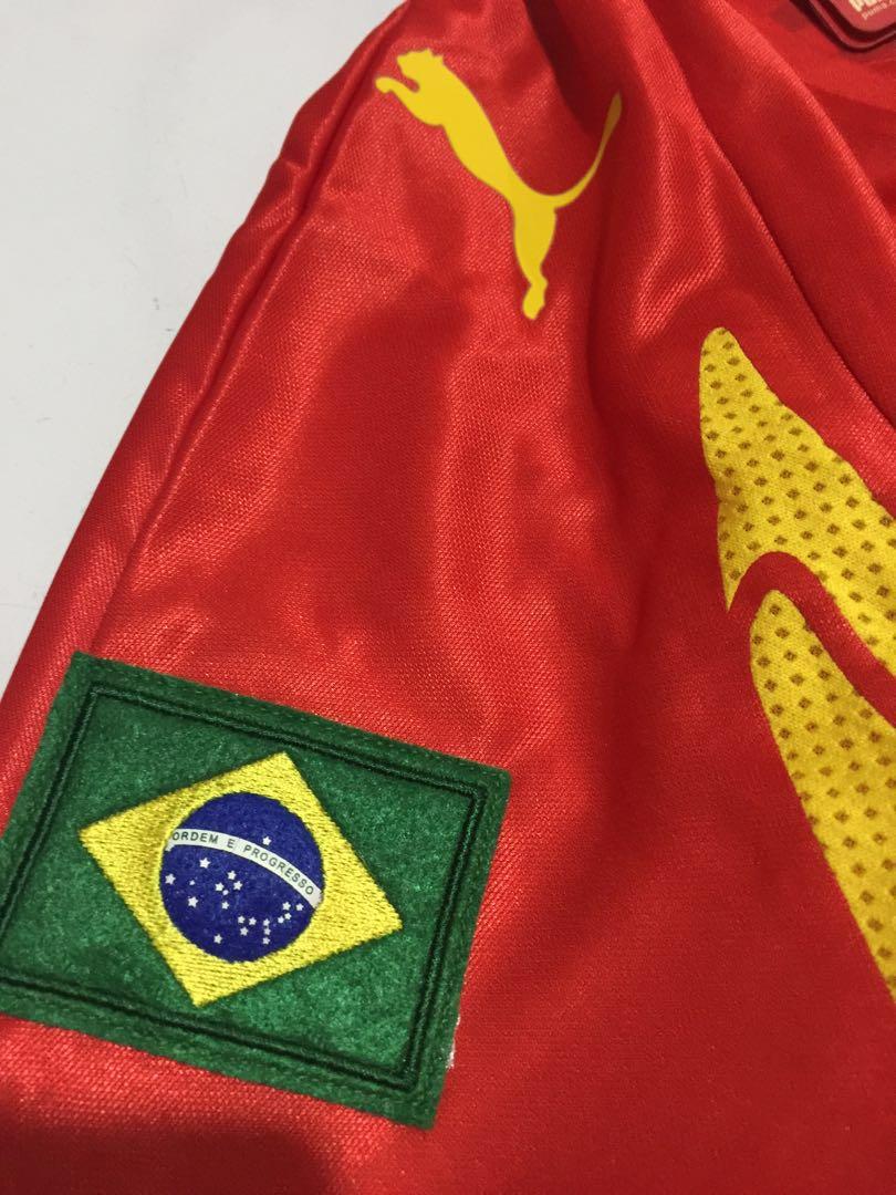 Authentic Puma Formula One Ferrari Brazil Massa Jersey, Men's Fashion ...